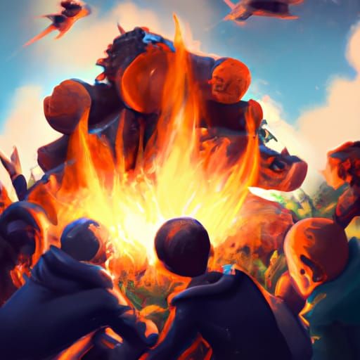 Campfire - AI Generated Artwork - NightCafe Creator