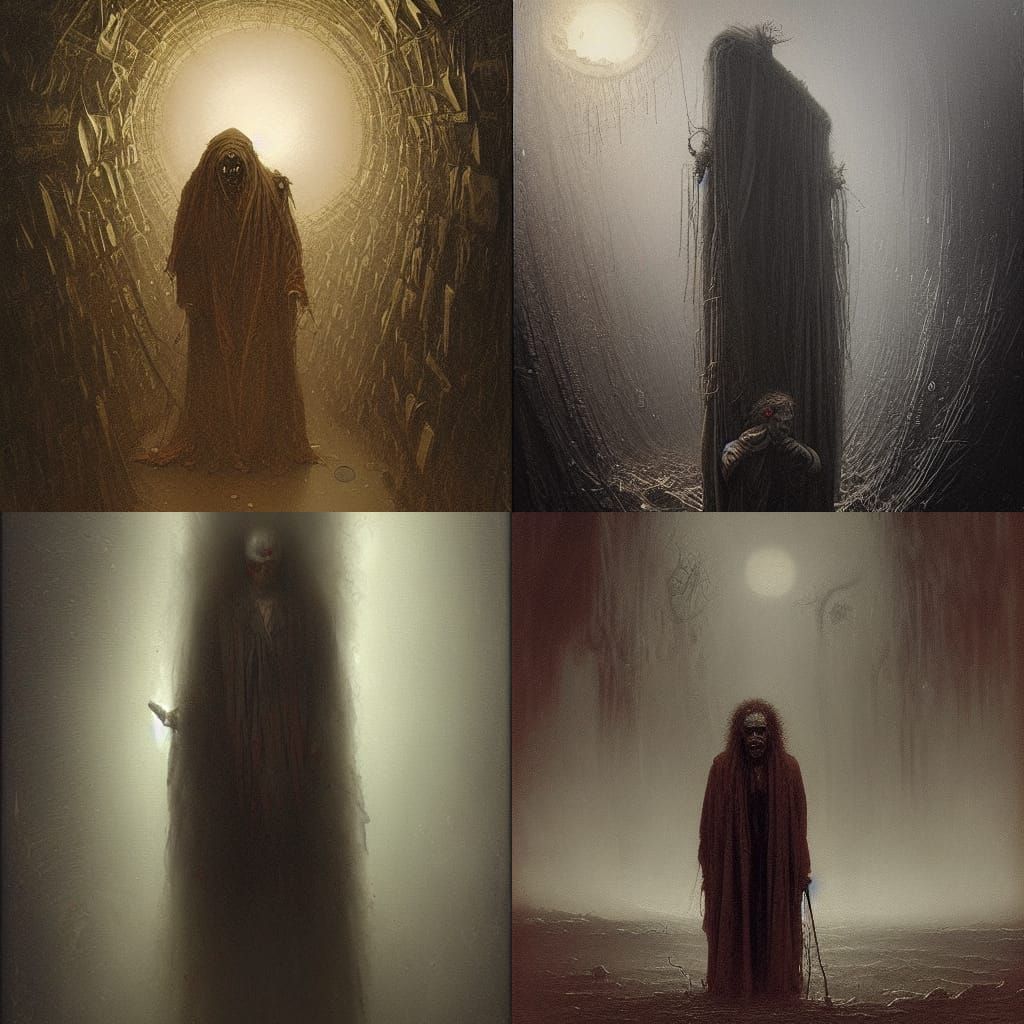 Don’t hug me I’m scared horror Gustave Doré Greg Rutkowski sinister by ...