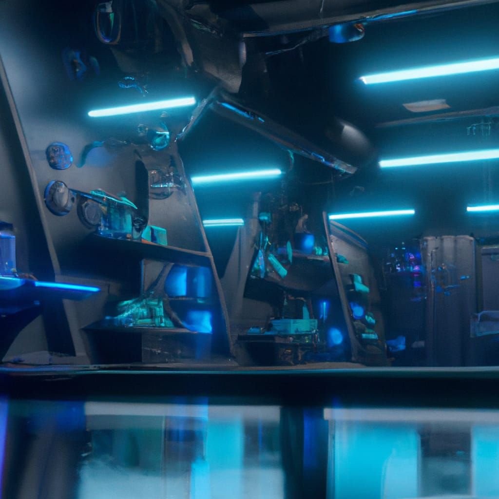 Modern hackerspace - AI Generated Artwork - NightCafe Creator