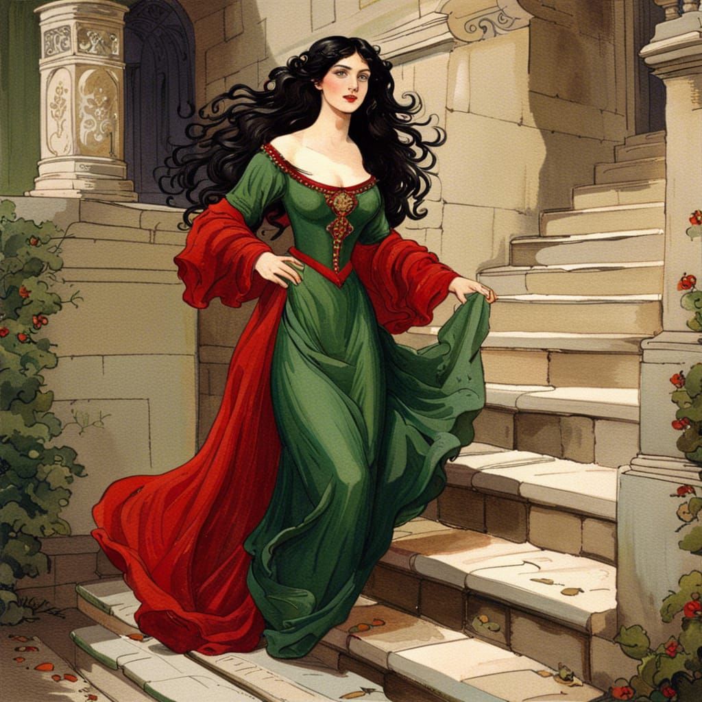 Running princess - AI Generated Artwork - NightCafe Creator