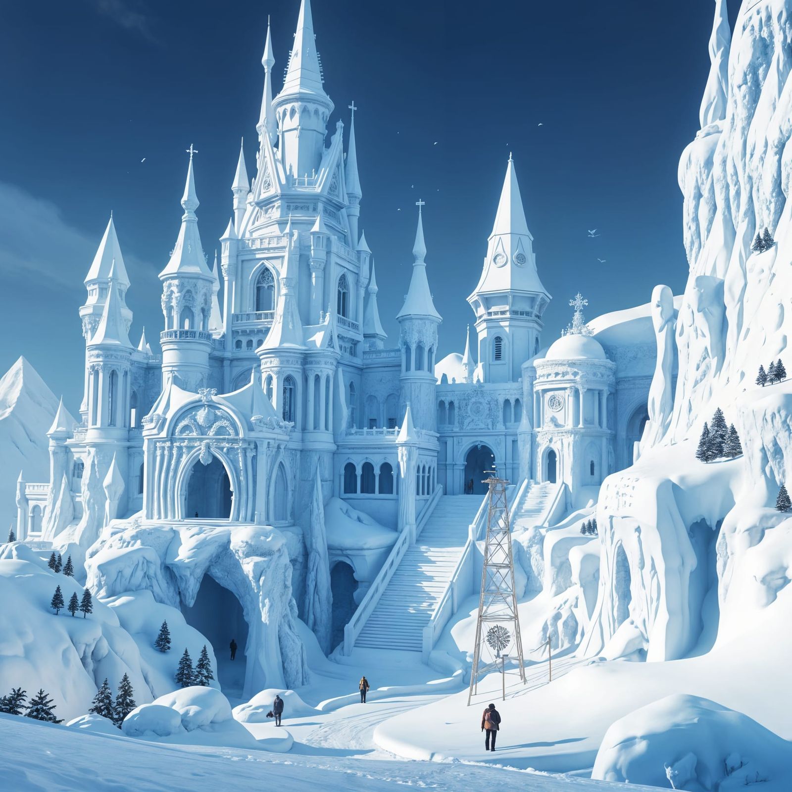 Snow Castle. - Snow Castle.