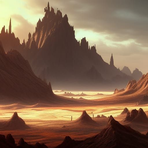 Desolate wasteland - AI Generated Artwork - NightCafe Creator