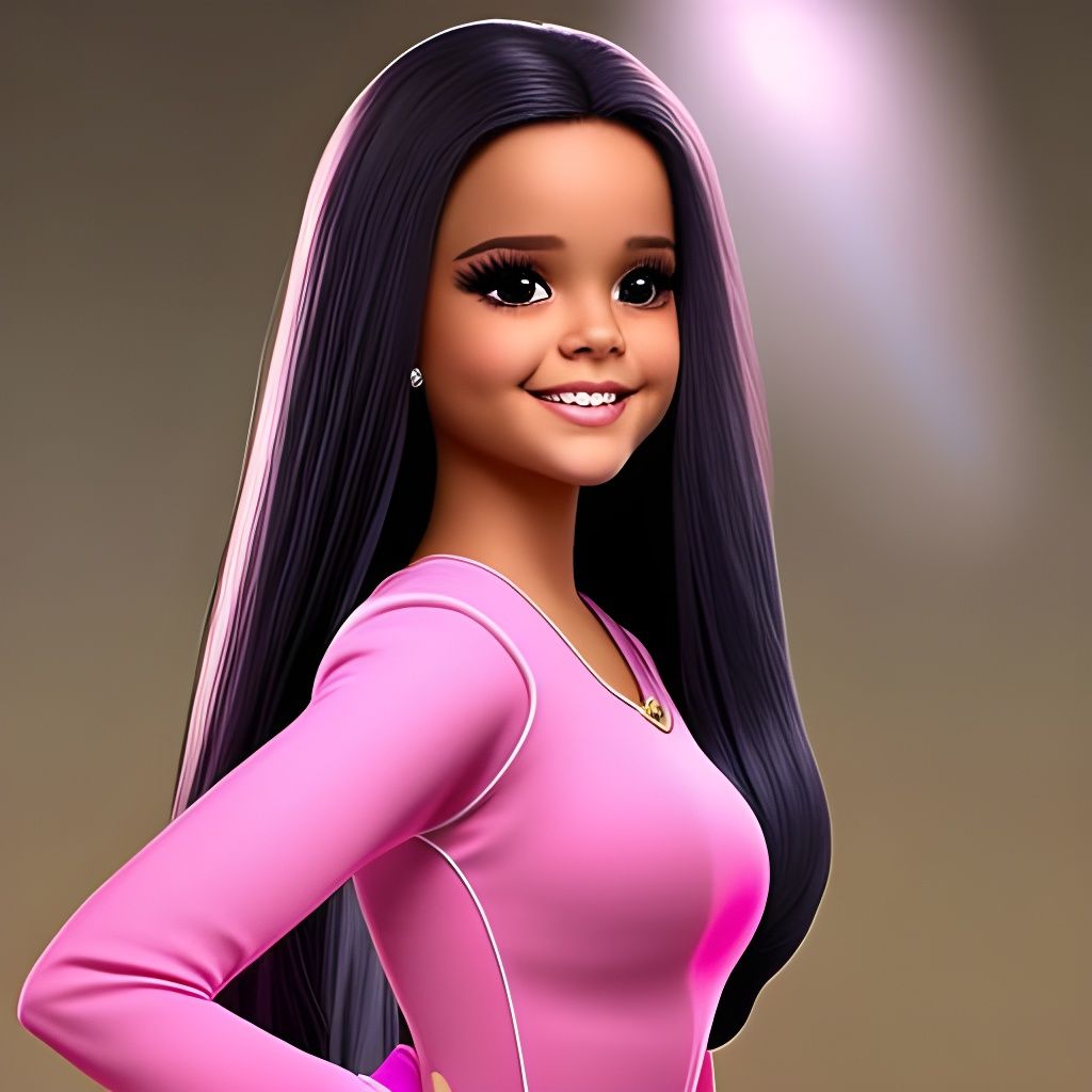 Jenna Ortega as Barbie Doll - AI Generated Artwork - NightCafe Creator