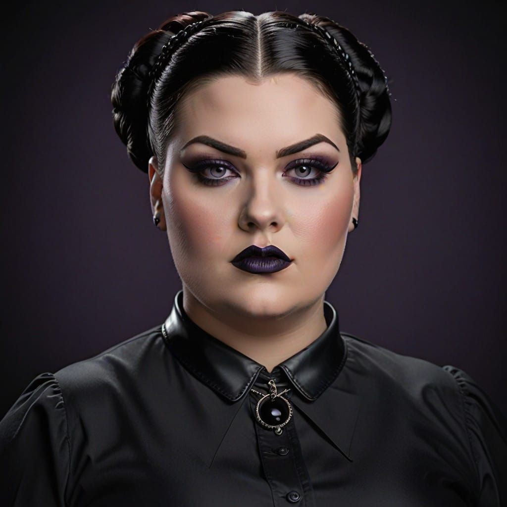 A Strict, Gothic-Looking Teacher in a Dark, Moody ... - AI Art