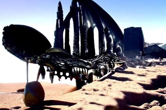 Skeletons Of Mars - AI Generated Artwork - NightCafe Creator