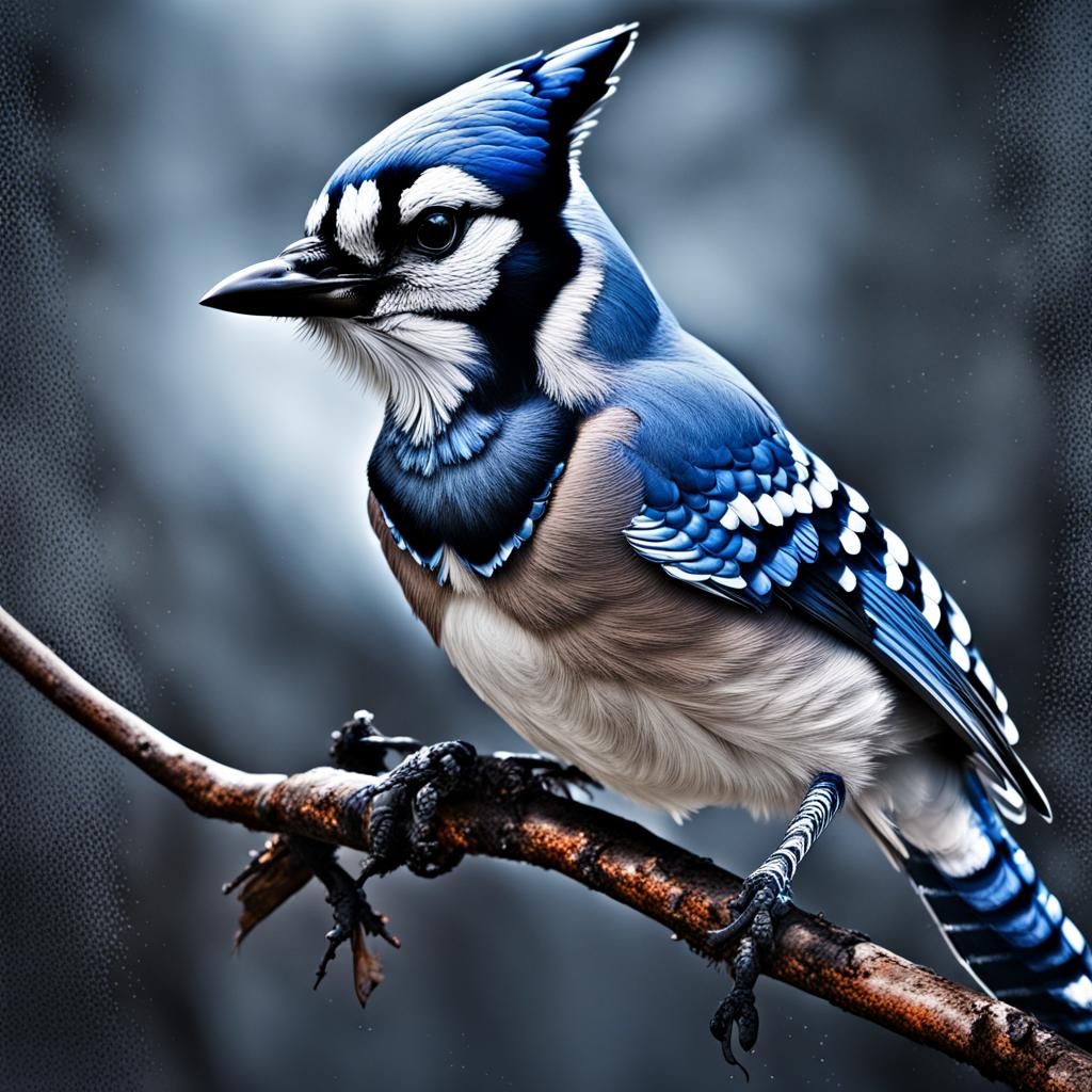Blue Jay #1 - AI Generated Artwork - NightCafe Creator