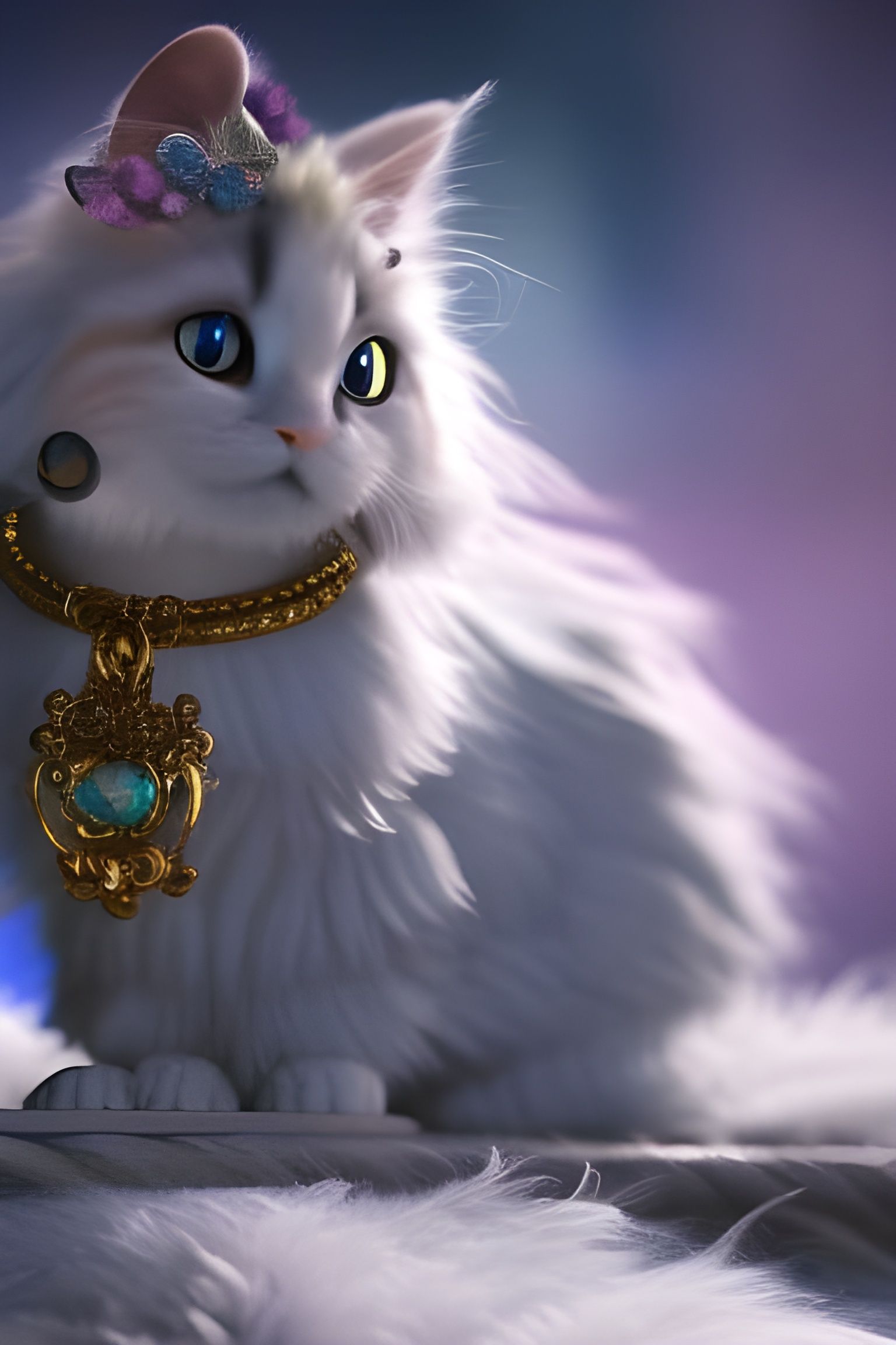 Spoiled kitty - AI Generated Artwork - NightCafe Creator