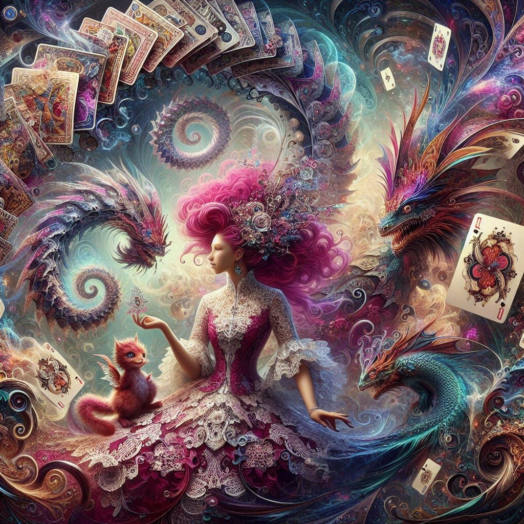 Goddess of cards - AI Generated Artwork - NightCafe Creator