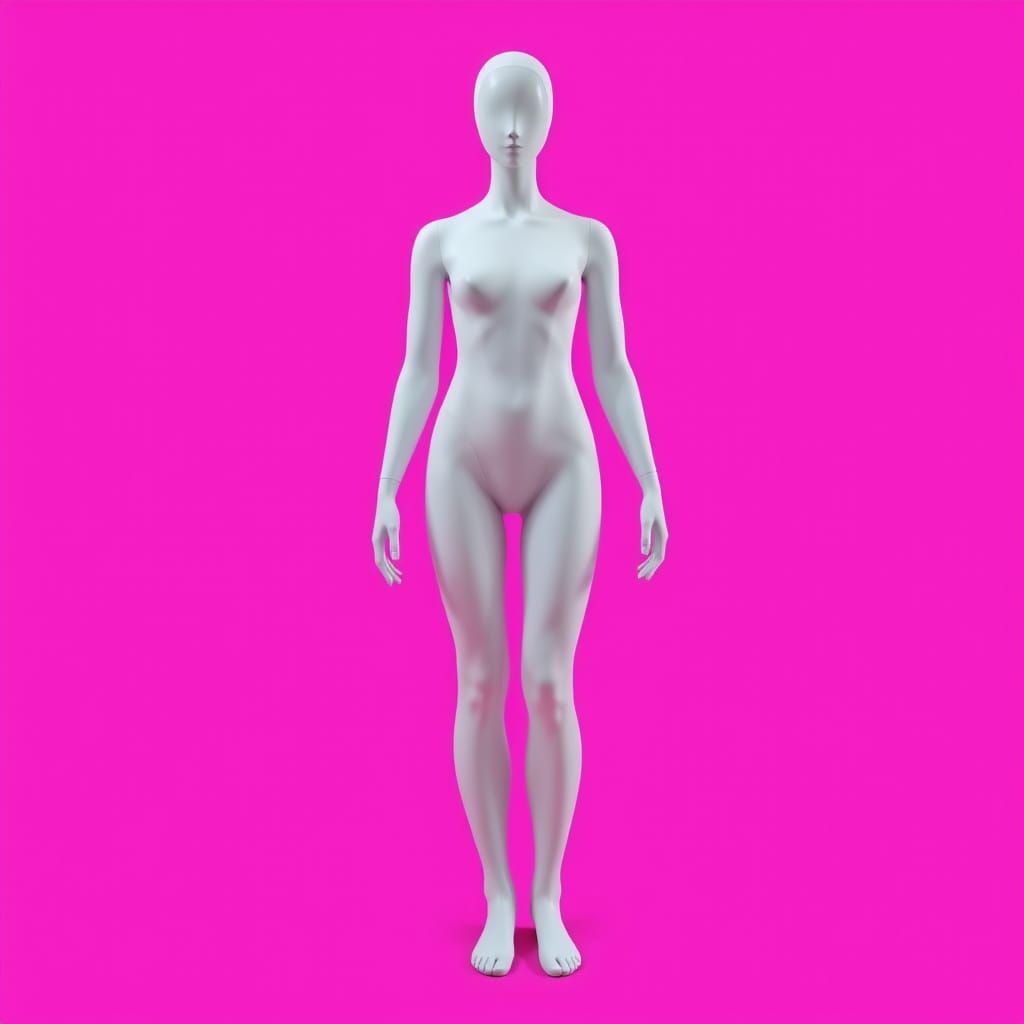 Surreal Portrait of a Featureless Androgynous Mann... - AI Art