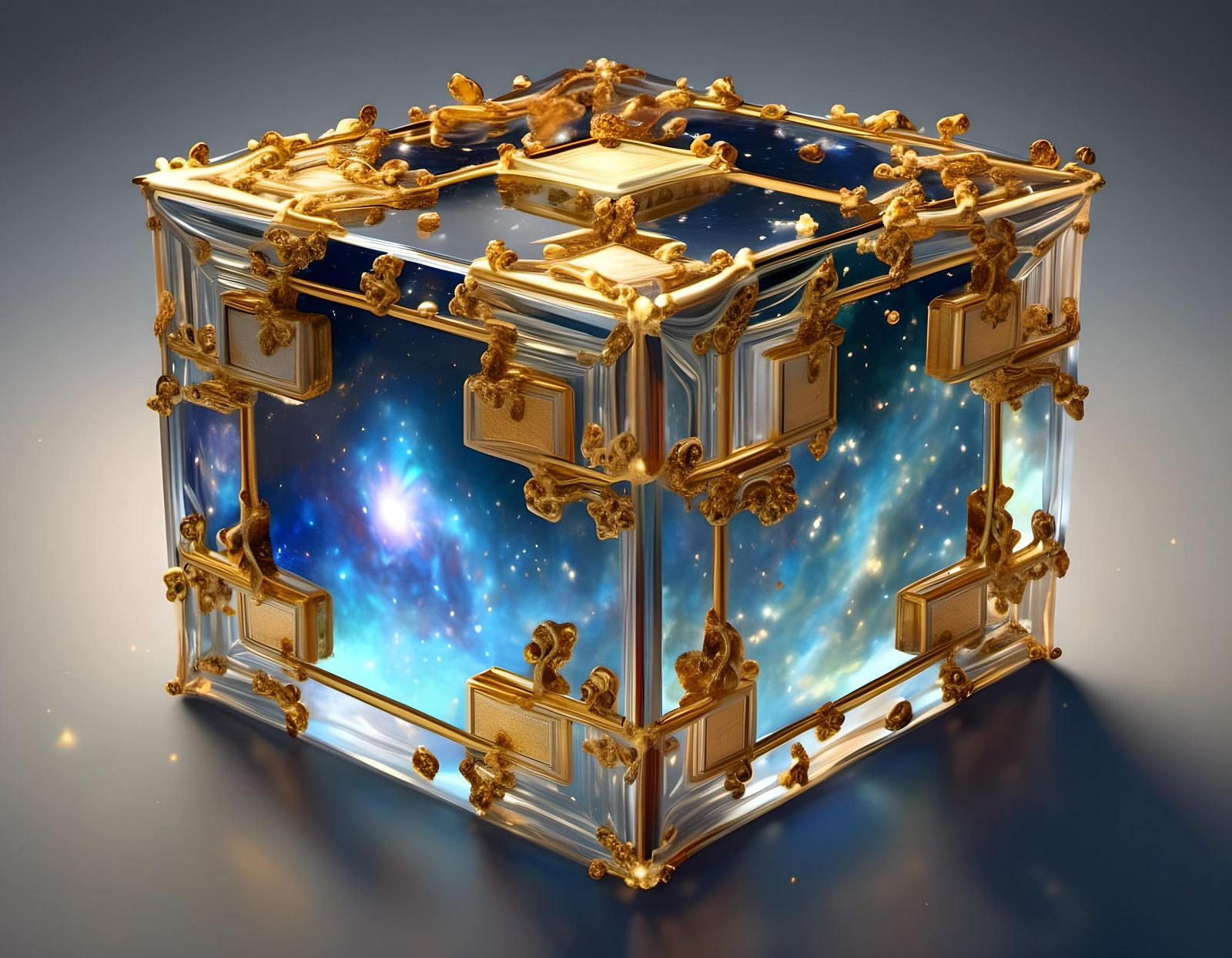 A mysterious cube. - A mysterious cube.