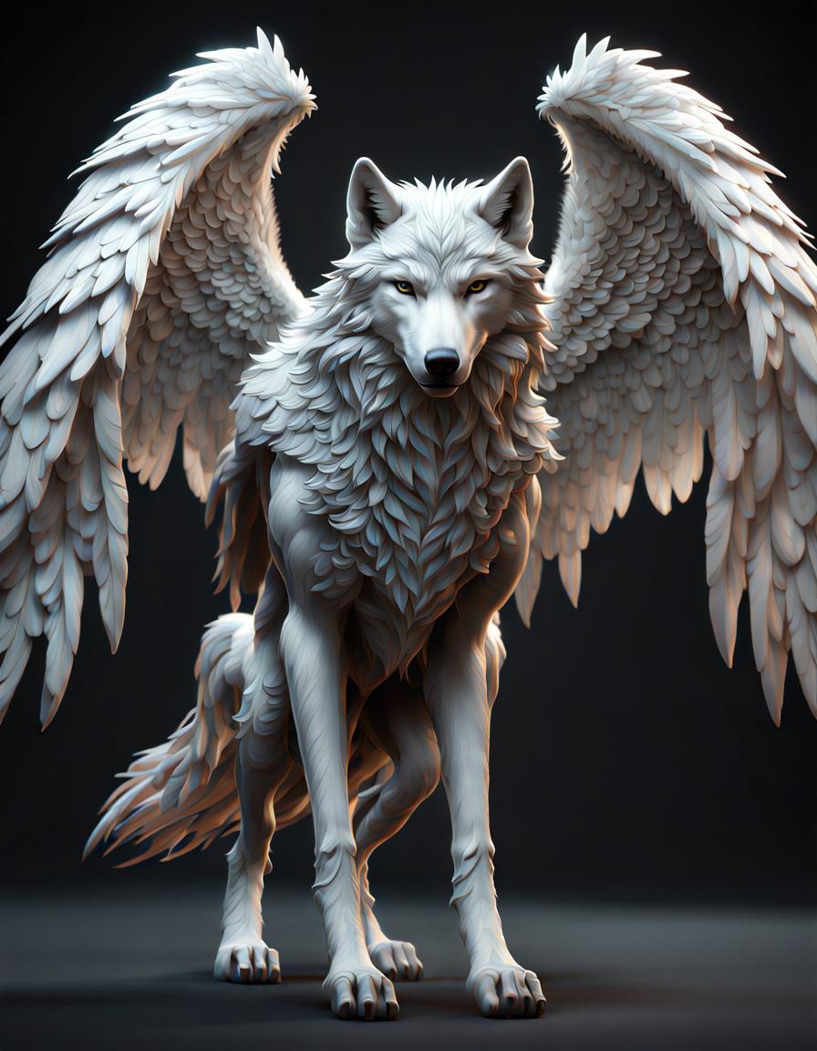 White Wolf - AI Generated Artwork - NightCafe Creator