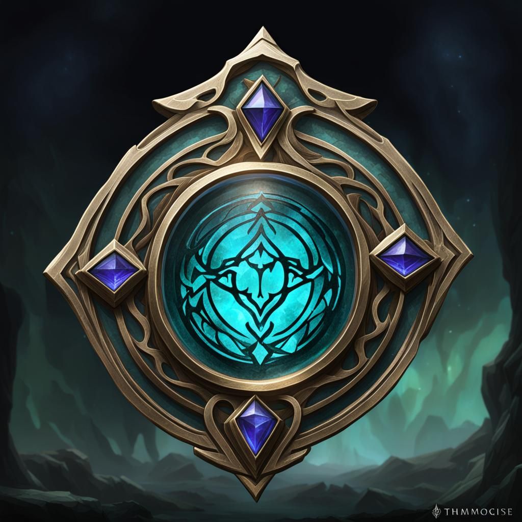 A soul-veil armistice amulet known as "Mage's Irony." - AI Generated ...