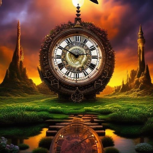 epic clock - AI Generated Artwork - NightCafe Creator