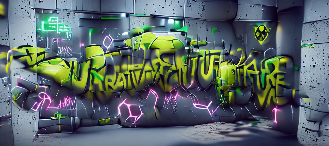 Radioactive Graffiti. - AI Generated Artwork - NightCafe Creator