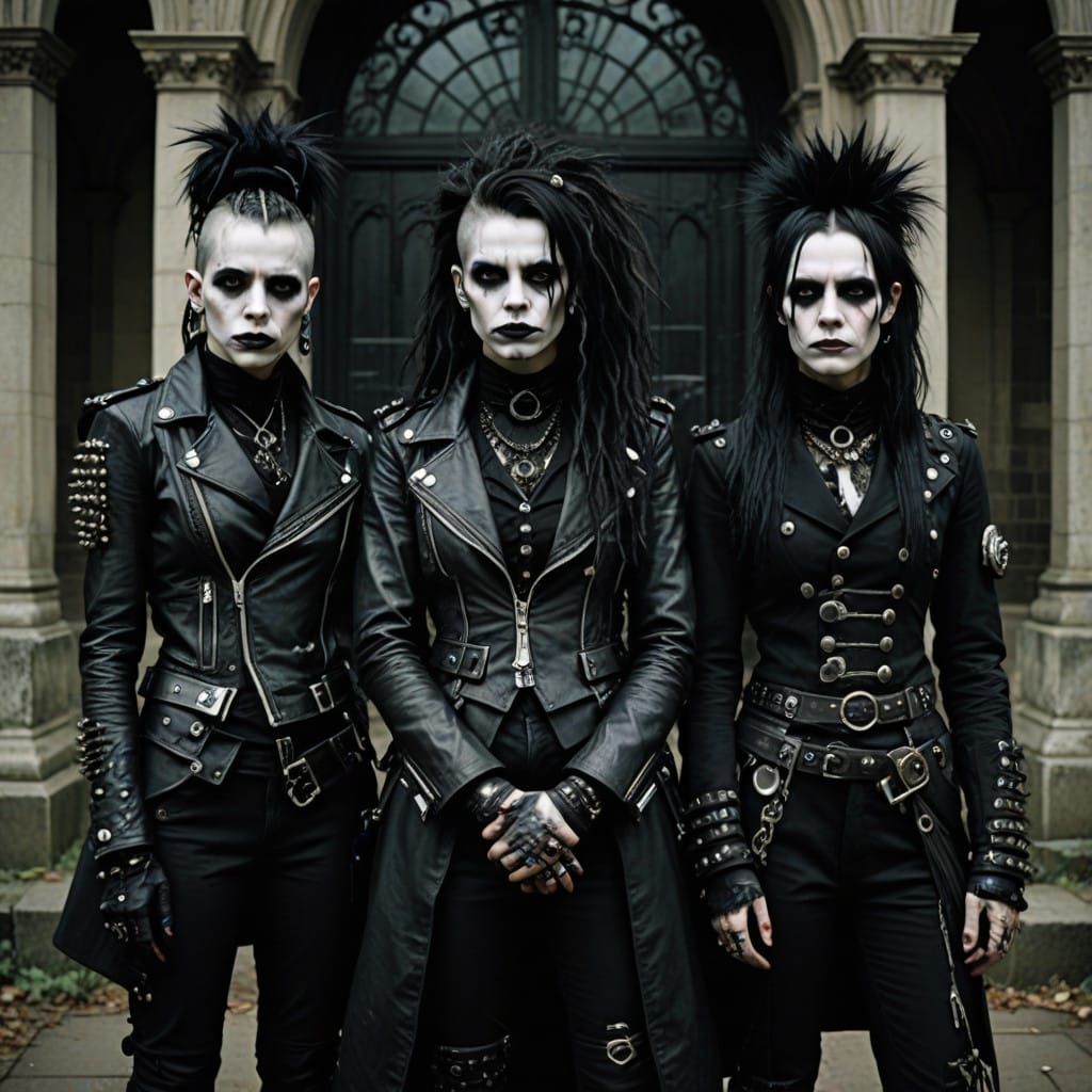 Gothic mad punks steeped in imperfect beauty, move as black clad agents ...