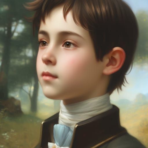 Boy In the Forest - AI Generated Artwork - NightCafe Creator