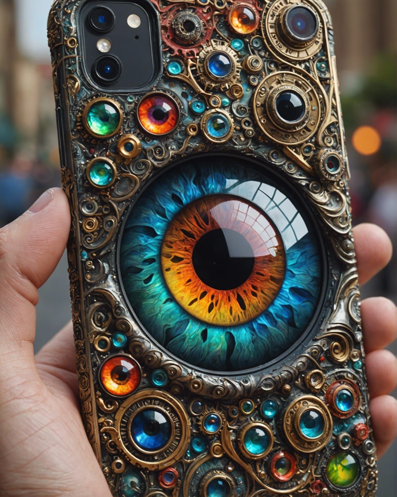 eccentric mobile phone - AI Generated Artwork - NightCafe Creator