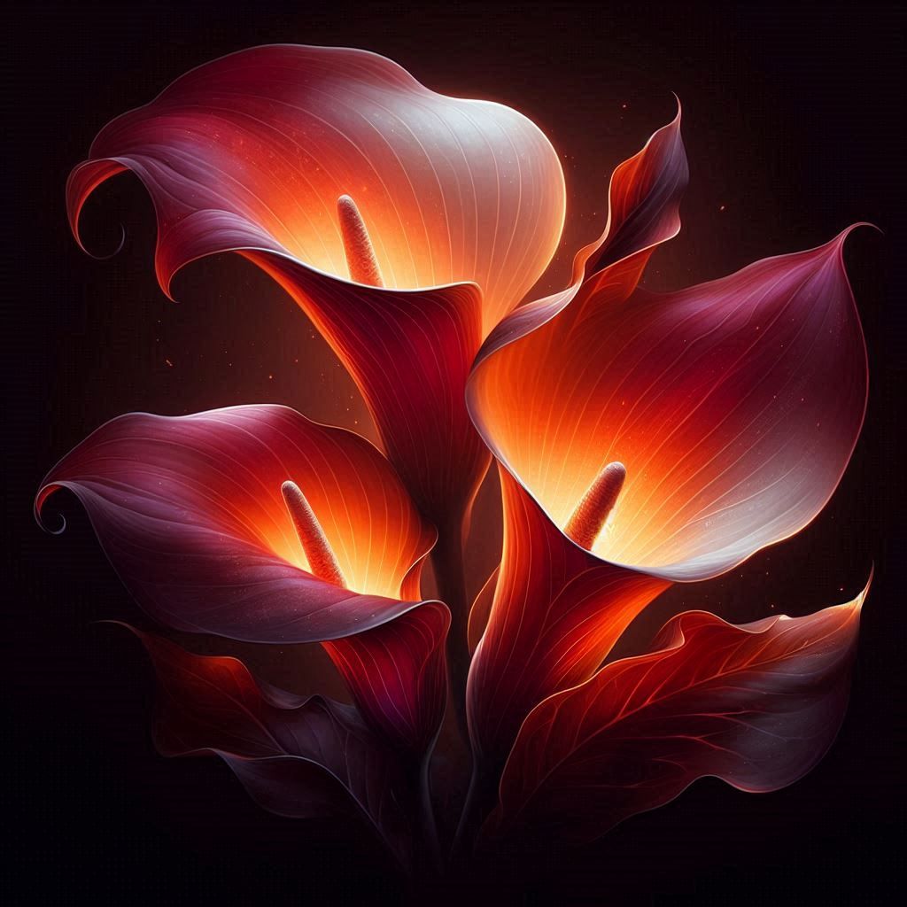 Fiery Elegance - AI Generated Artwork - NightCafe Creator