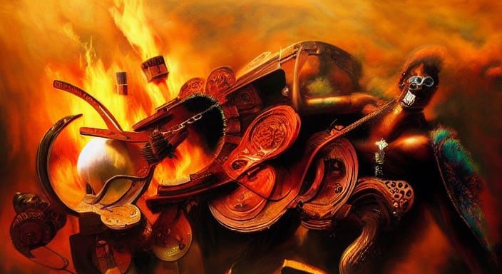 Enjoy the HS Collection: Session art theme: Burn peat after the logs give out.