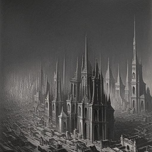 Depression city - AI Generated Artwork - NightCafe Creator