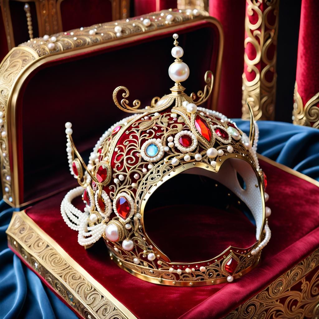 Ornate royal shower cap - AI Generated Artwork - NightCafe Creator