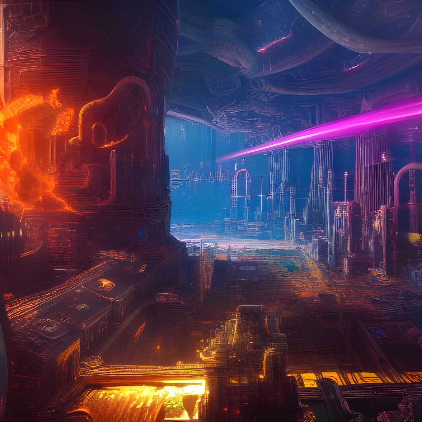 Ecumenopolis V - AI Generated Artwork - NightCafe Creator