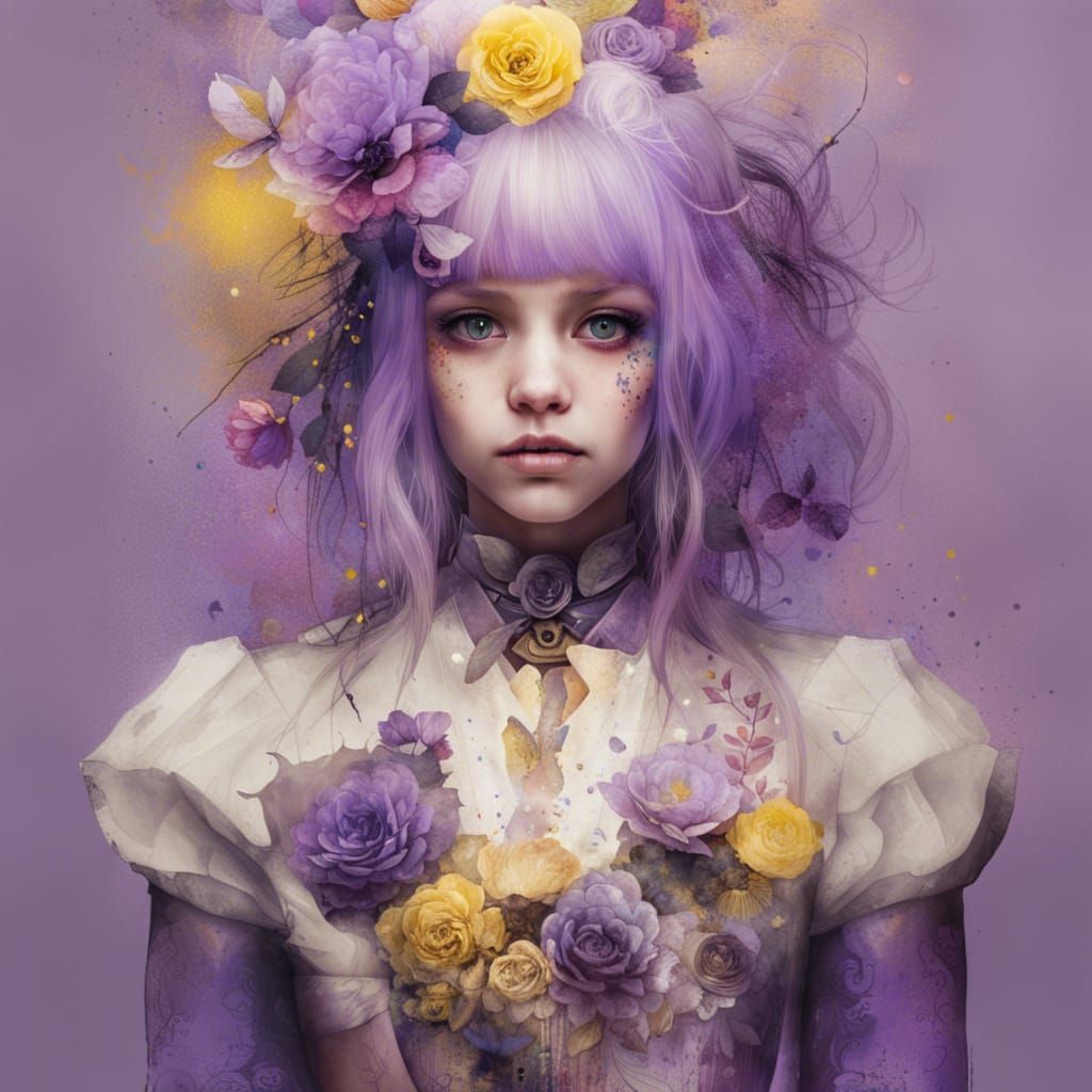 portrait of voluptuous gorgeous Alice from wonderland : shiny aura ...