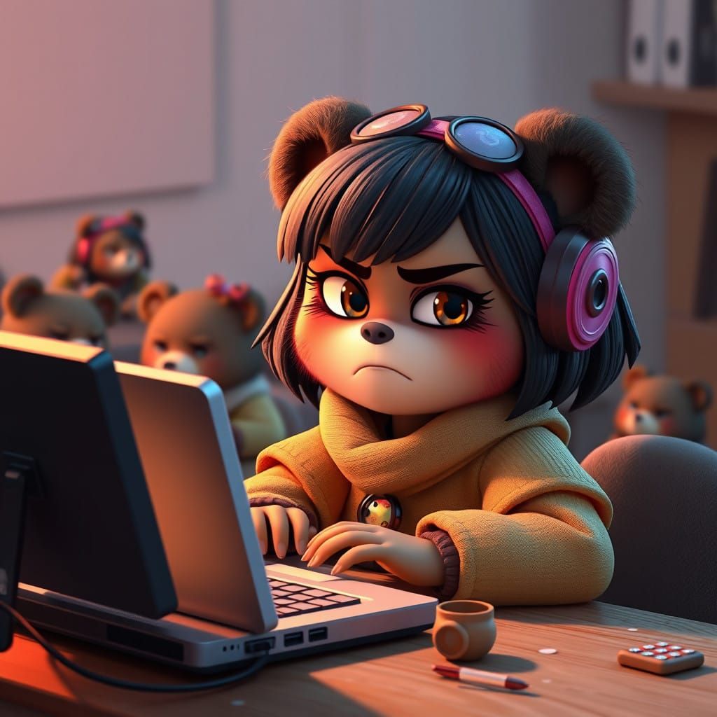 female Grumpy Little Ms Zing isjust the cutest Pix... - AI Art