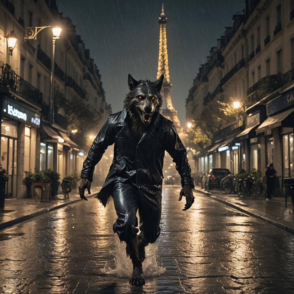 Werewolf in Paris - AI Generated Artwork - NightCafe Creator