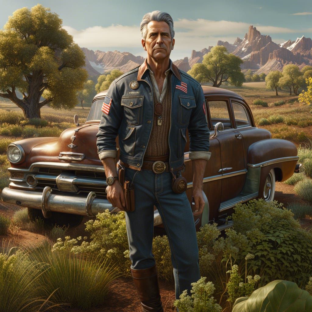 Stereotypical American Man - AI Generated Artwork - NightCafe Creator