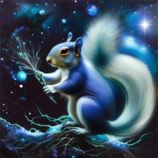 Night Squirrel - AI Generated Artwork - NightCafe Creator