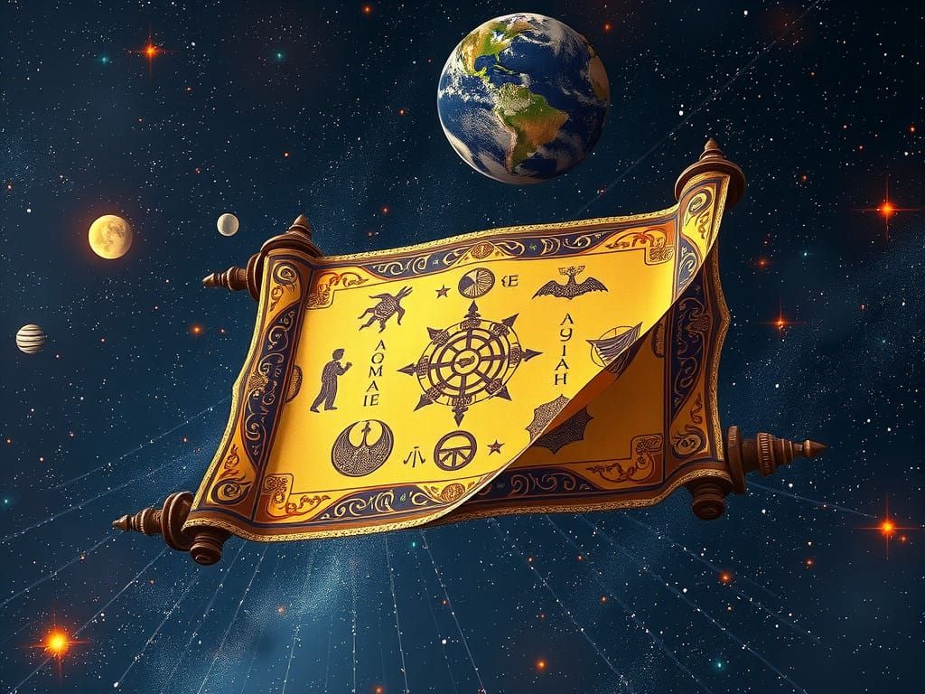 Cosmic Holy Scroll - Cosmic Holy Scroll in Detailed Matte Pa...