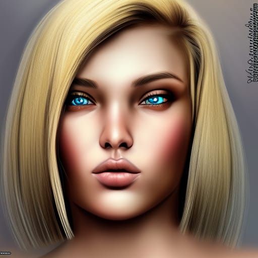 Blonde girl - AI Generated Artwork - NightCafe Creator