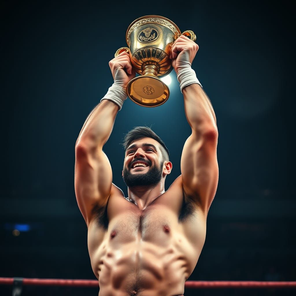 The winner takes it all - Rugged Boxer Triumphs in Golden Gl...