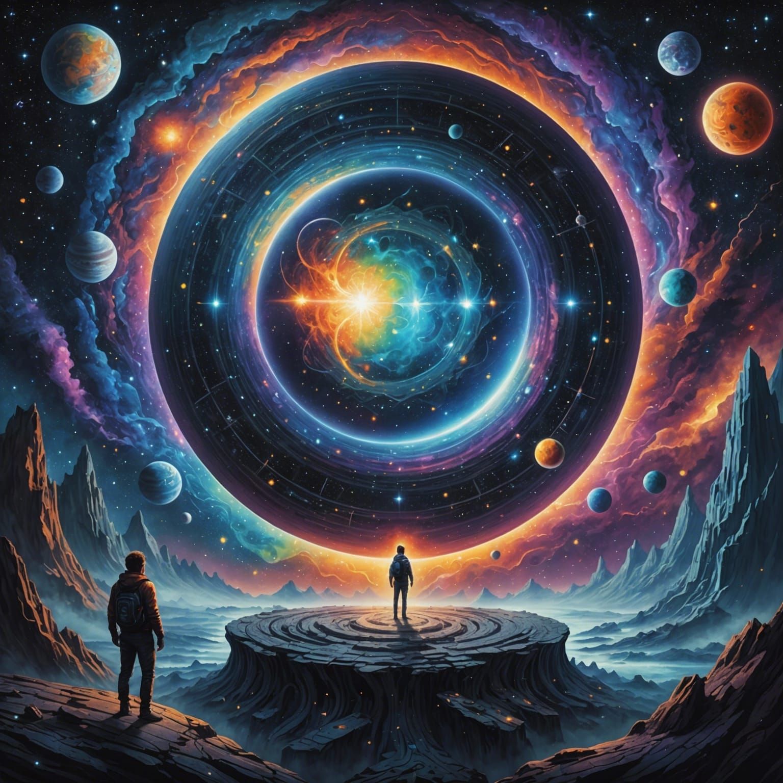 The vastness of the universe - AI Generated Artwork - NightCafe Creator