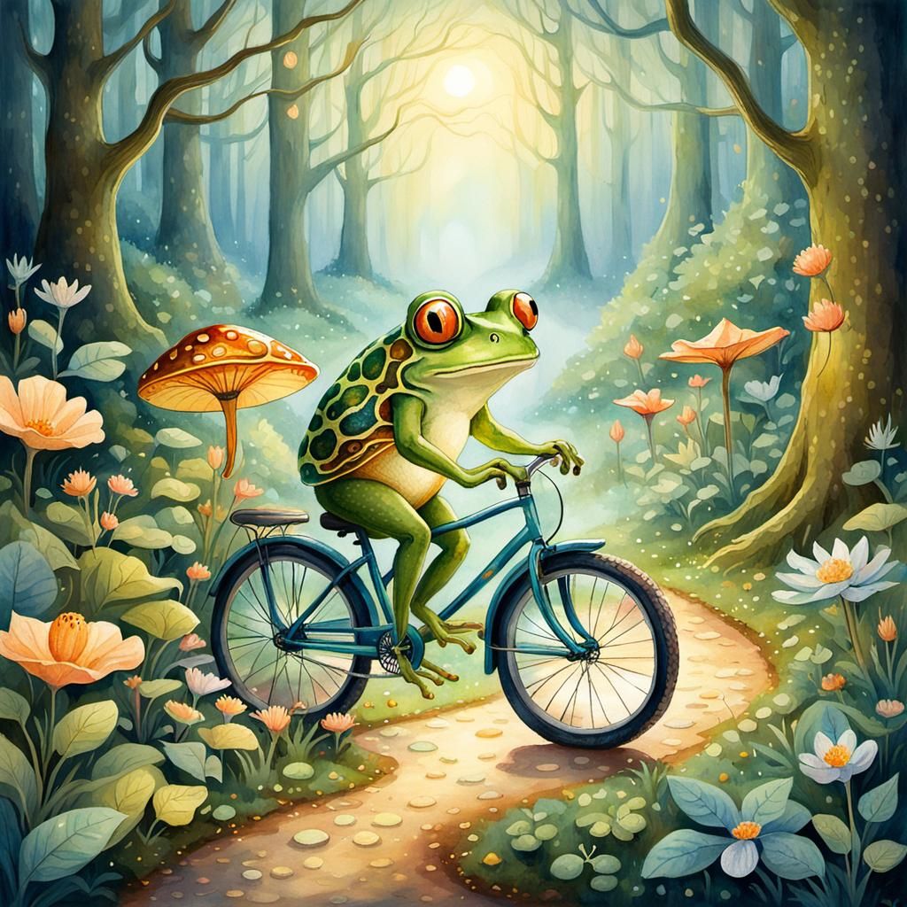 Adventure Frog - AI Generated Artwork - NightCafe Creator