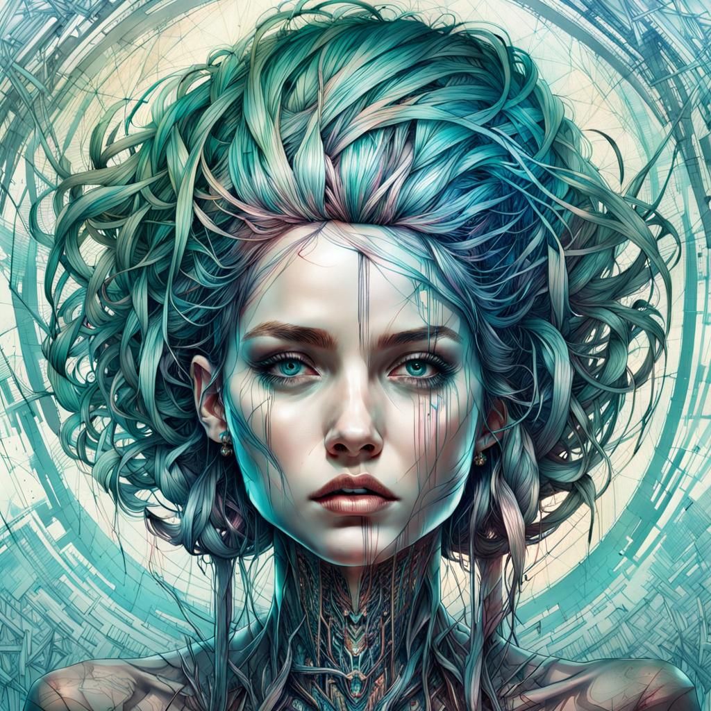 Epic ultra detailed, realistic, exquisite android, feminine robotic ...