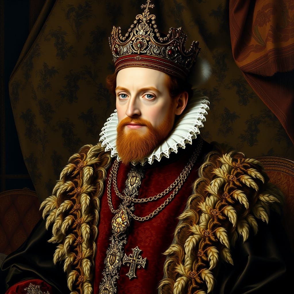 tudor - A Tudor Monarch in Opulent Splendor