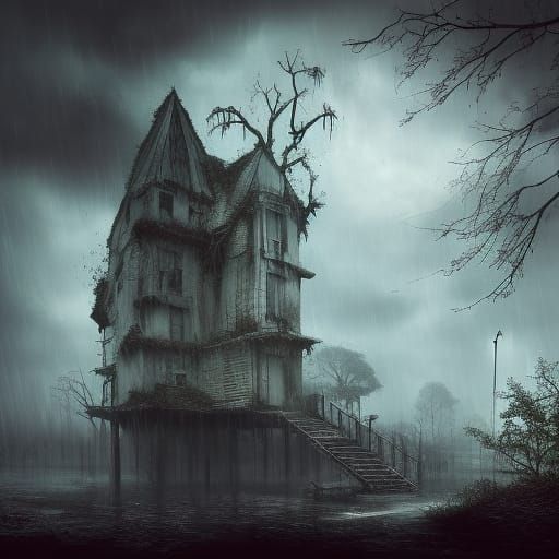 Haunted Places (challenge) - AI Generated Artwork - NightCafe Creator