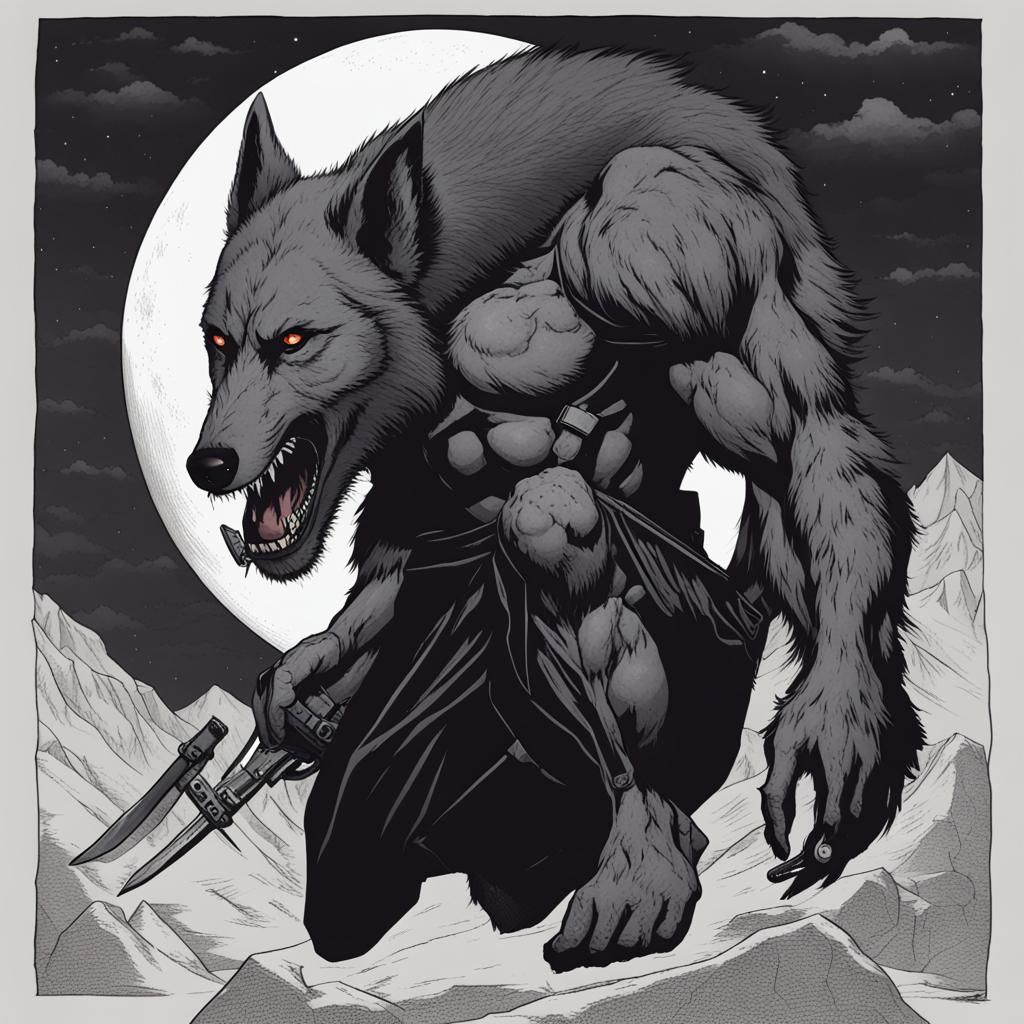 Rogue Wolf Man - AI Generated Artwork - NightCafe Creator