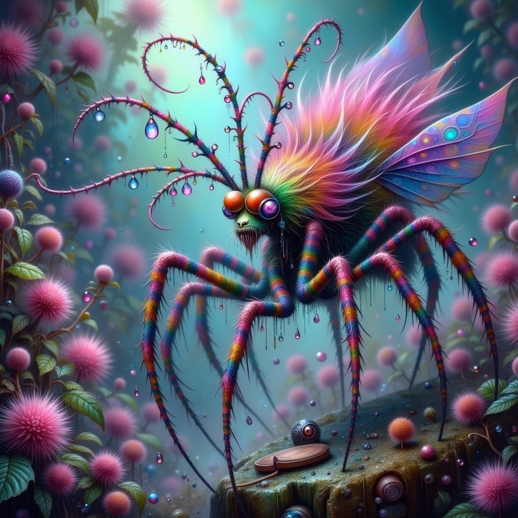 Ethereal Alien Creatures in Iridescent Armor, Set ... - AI Art