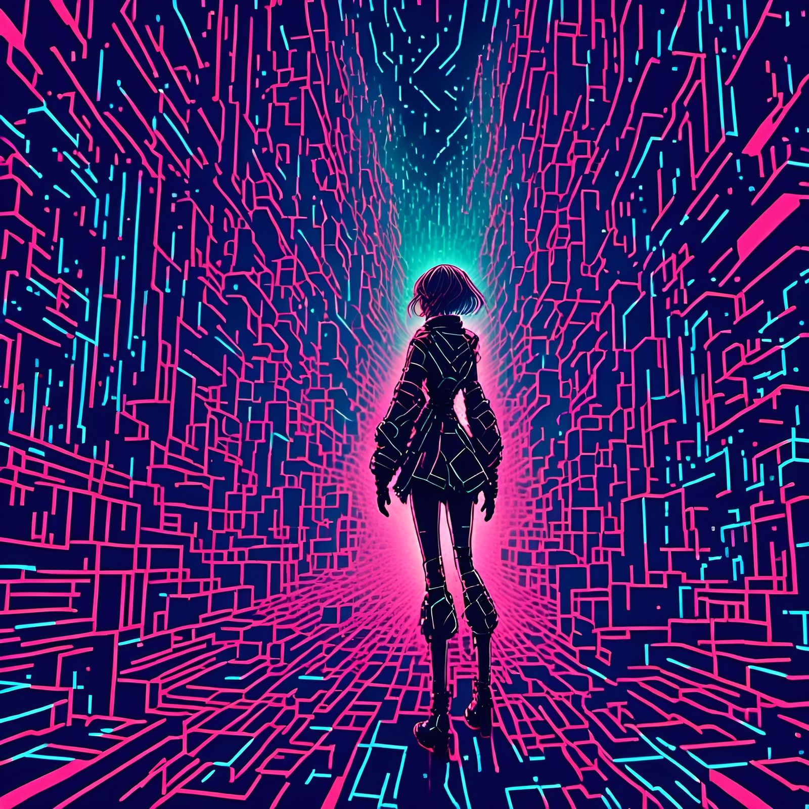 retro grid - AI Generated Artwork - NightCafe Creator