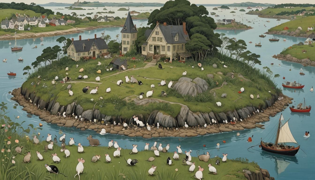 mouse island full of cute giant mice - AI Generated Artwork - NightCafe ...