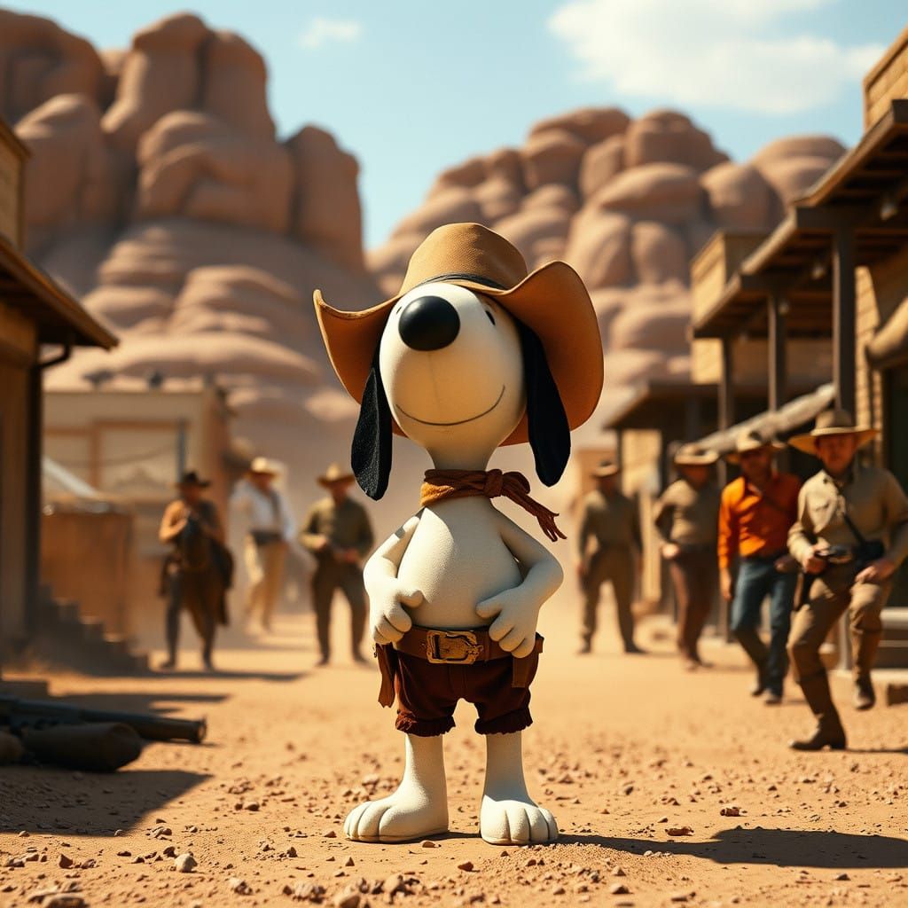Snoopy in the Magnificent Seven - Snoopy as a Heroic Western...