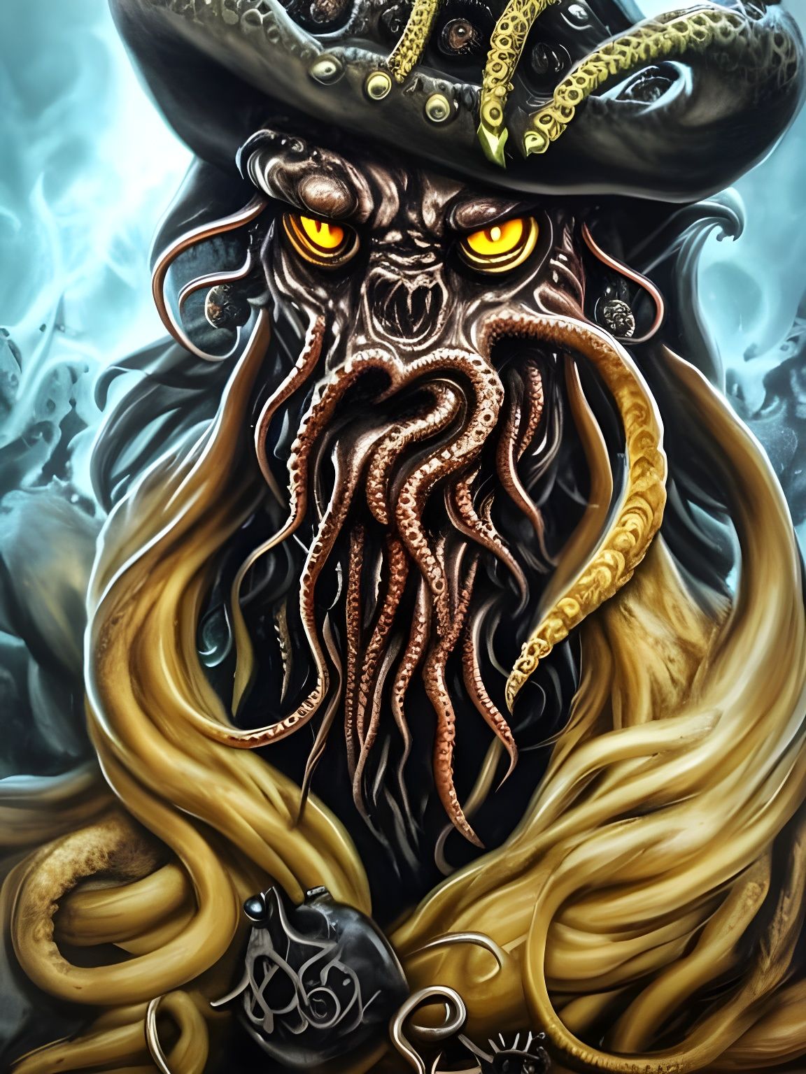 Cthulhu Pirate - AI Generated Artwork - NightCafe Creator