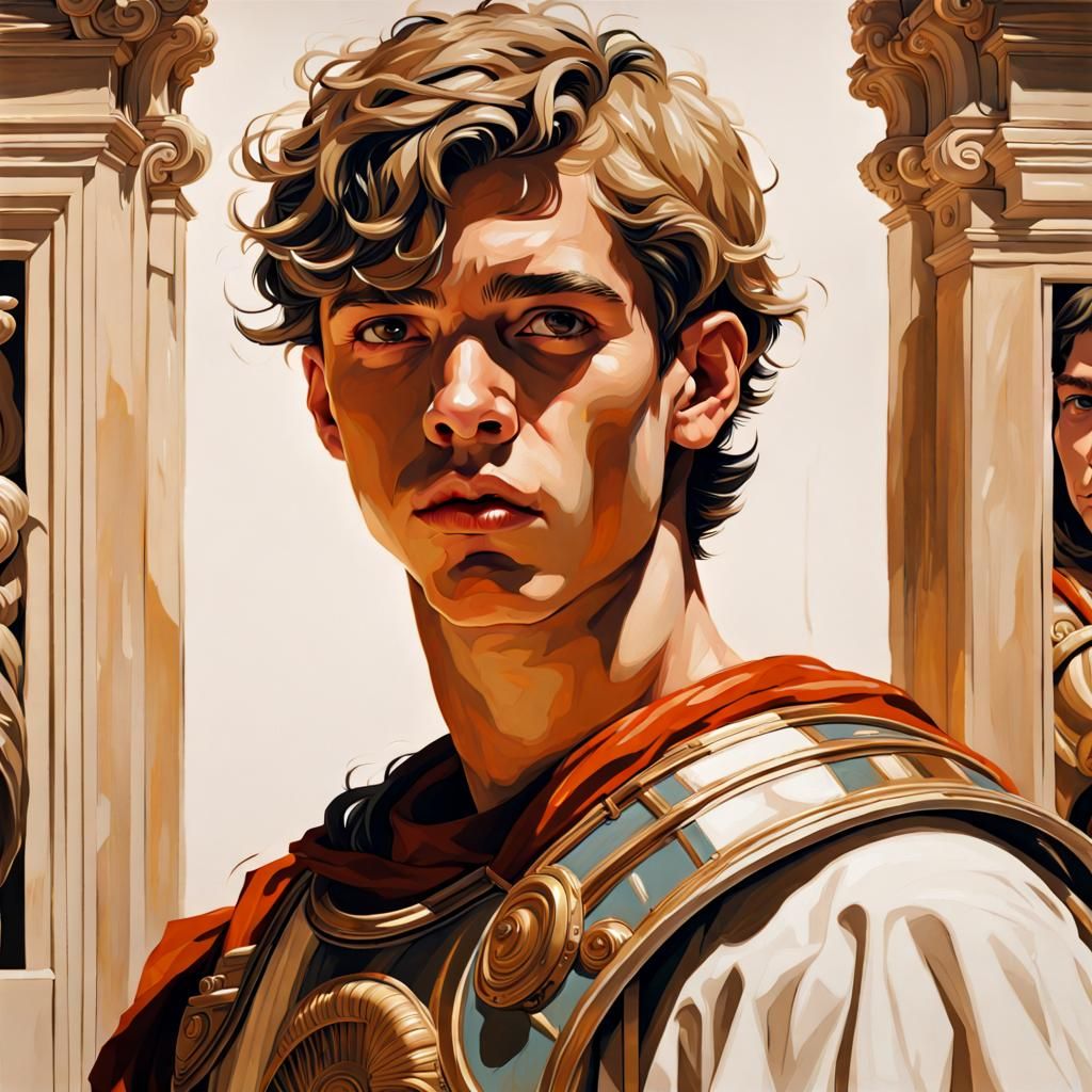 Teenage son in Roman times. - AI Generated Artwork - NightCafe Creator
