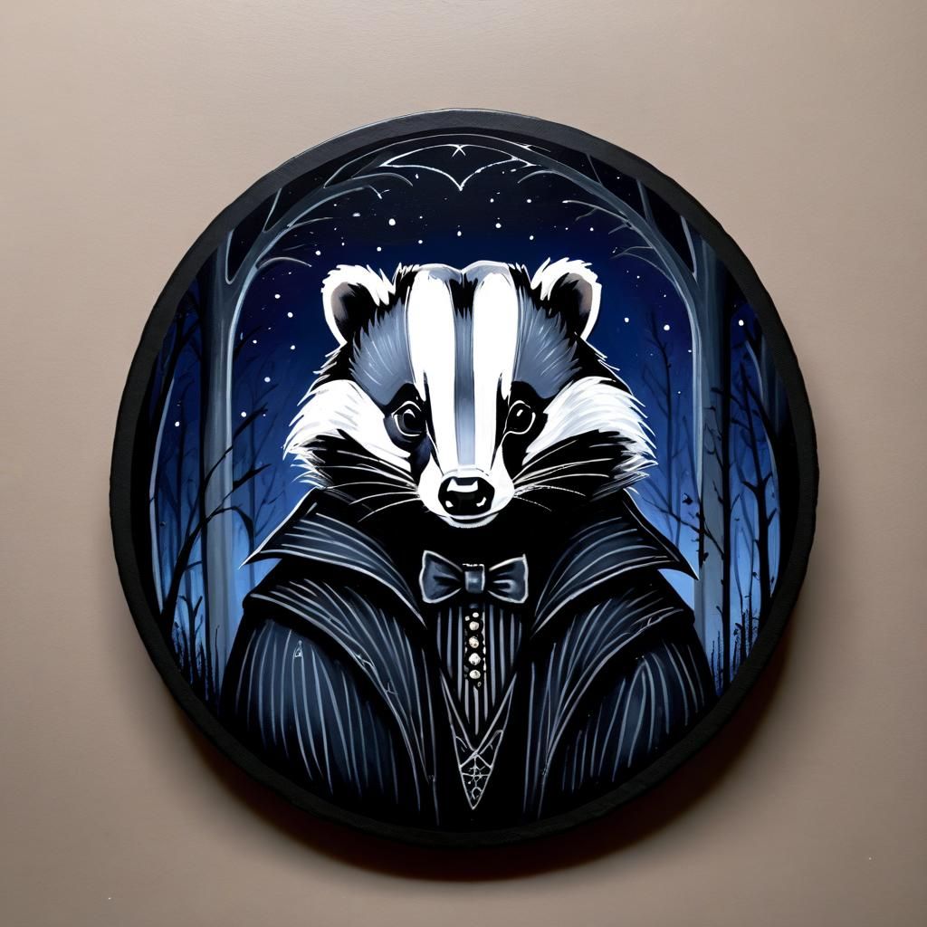 Gothic Badger - AI Generated Artwork - NightCafe Creator