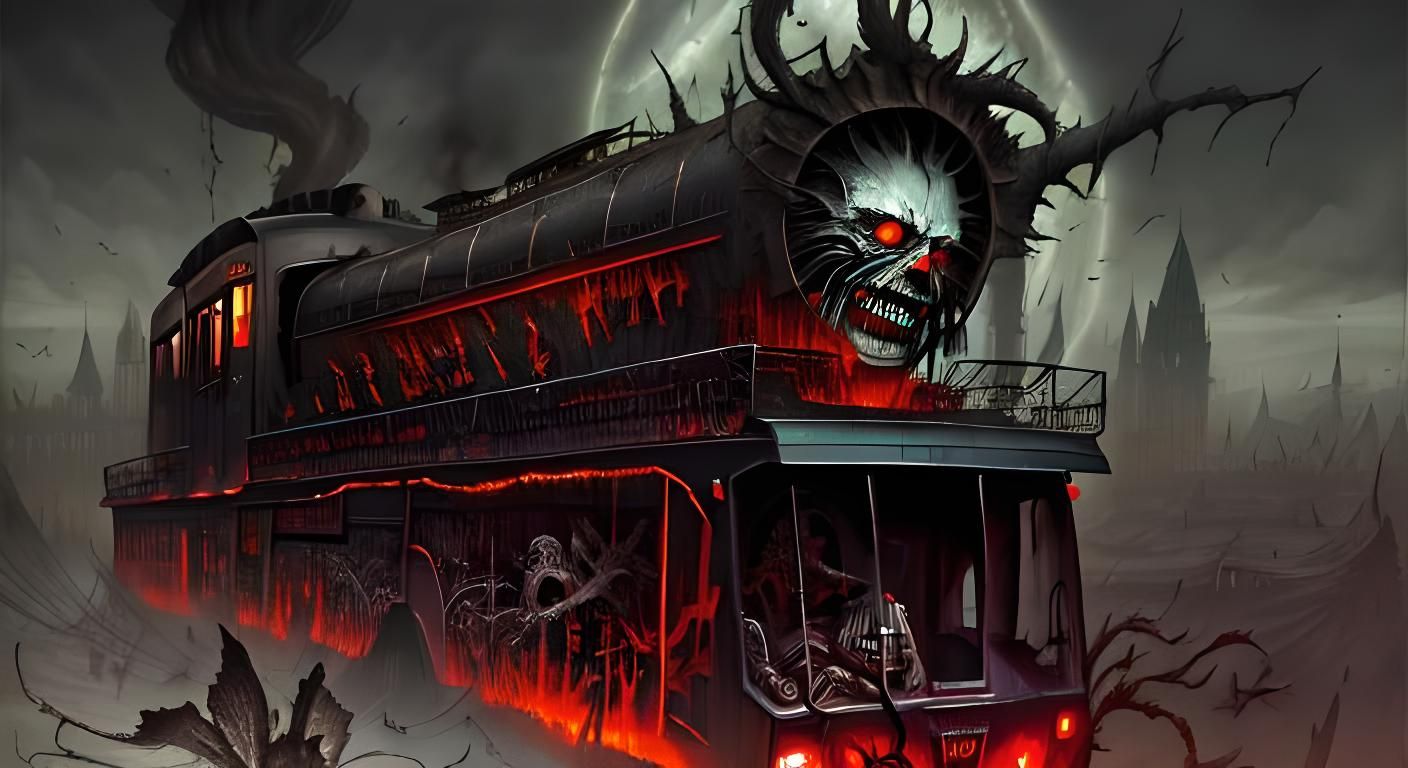 torment shredded horror train - AI Generated Artwork - NightCafe Creator