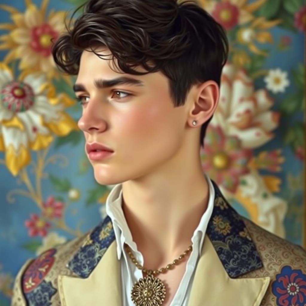 Elias - Elegant Young Gentleman in Artistic Attire