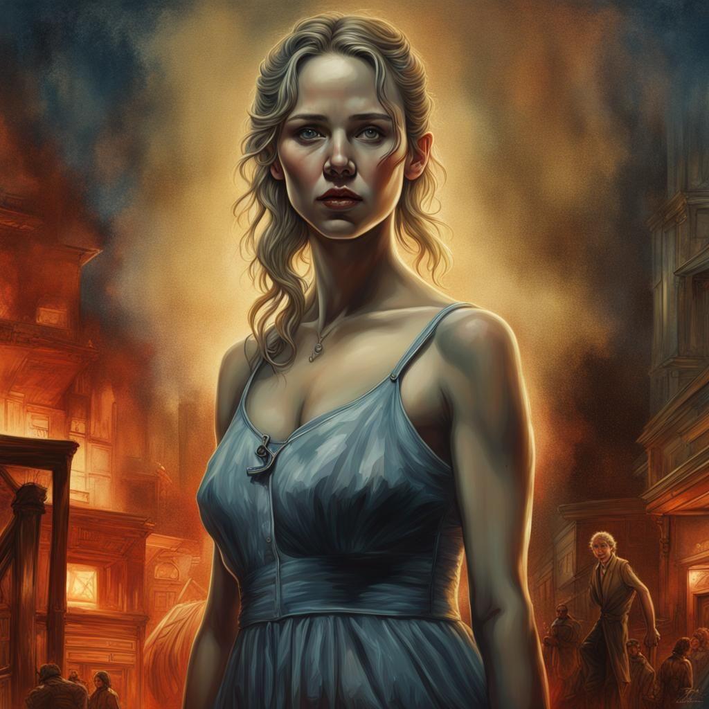 Jennifer Lawerence Norman Rockwell Jose Carlos Killian Eng 8k ...